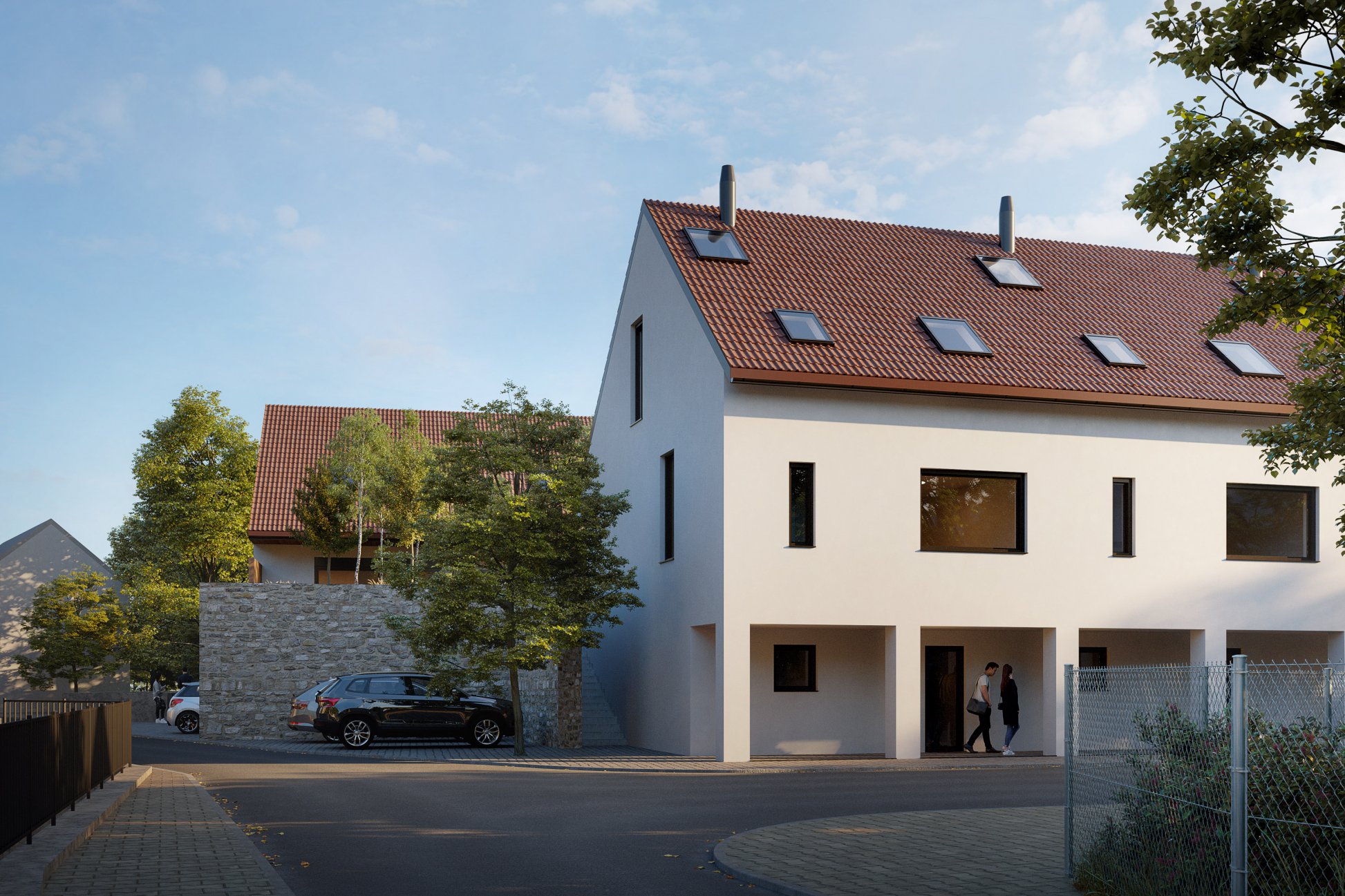 Řadové domy, Praha Hlubočepy - Stempel & Tesař architekti